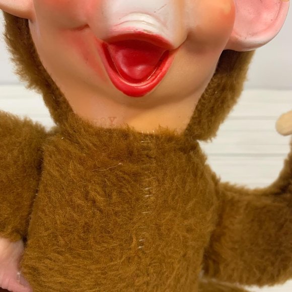 Toys | Vintage Rubber Face Monkey Big Ears Stuffed Animal Plush | Poshmark